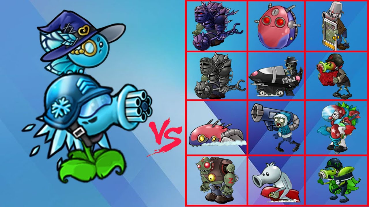 PvZ Fusion - Which zombie can defeat Ice Gatling Peashooter + Extreme ...