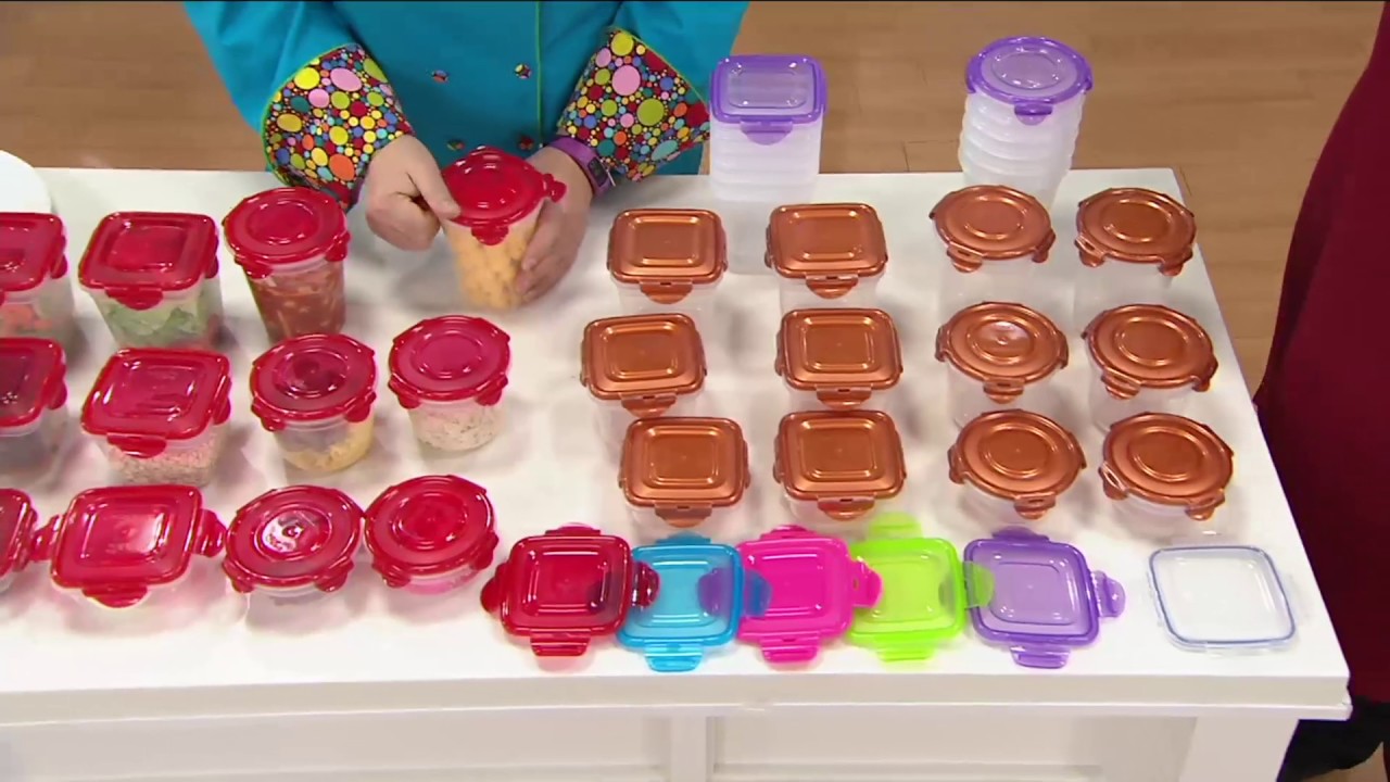 Lock & Lock 12pc Mini Square & Round Storage Set on QVC - YouTube