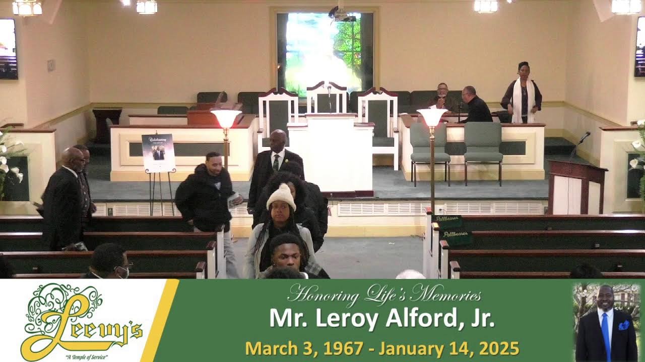 Mr. Leroy Alford, Jr..- January 20, 2025- Leevy's Funeral Home - YouTube