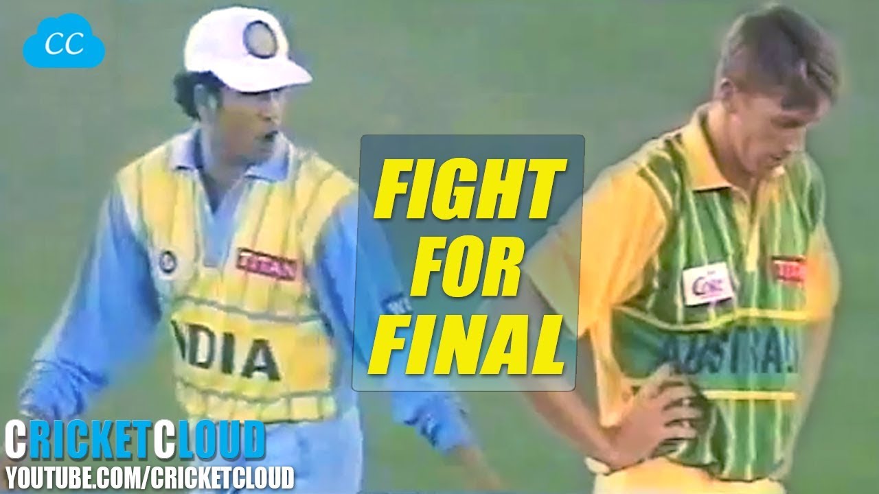 EPIC SEMI FINAL | India vs Australia in Mohali Titan Cup 1996 !! - YouTube