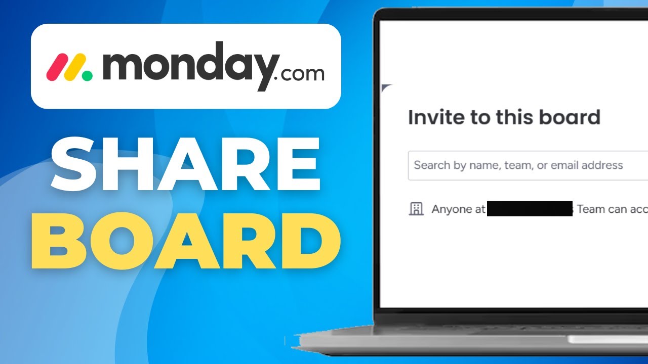 How To Create A Shareable Board In Monday.com - YouTube