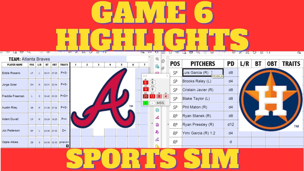 2021 World Series: Deadball Baseball with Dice Replay - YouTube