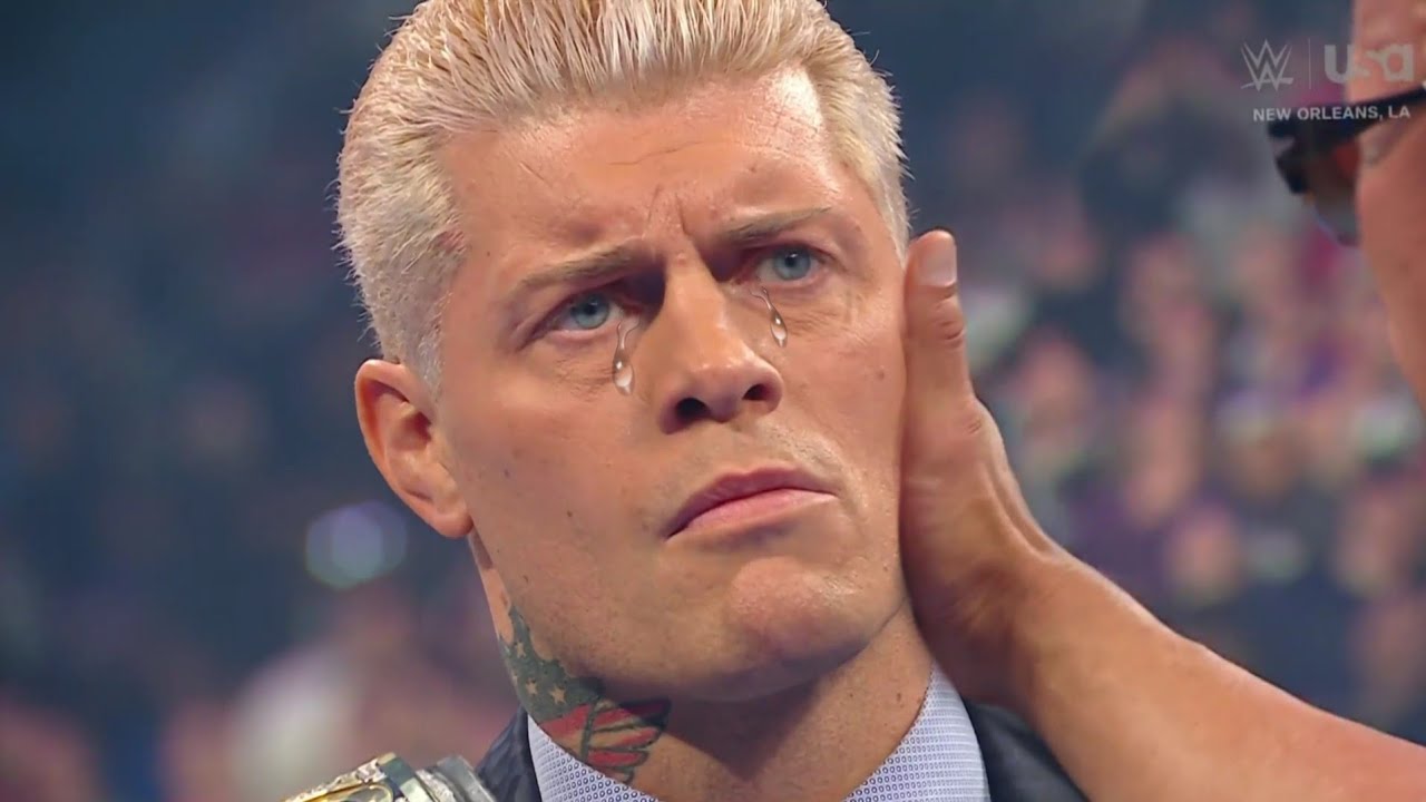 Cody Rhodes Crying After The Rock Wants His Soul & Undisputed Title on ...