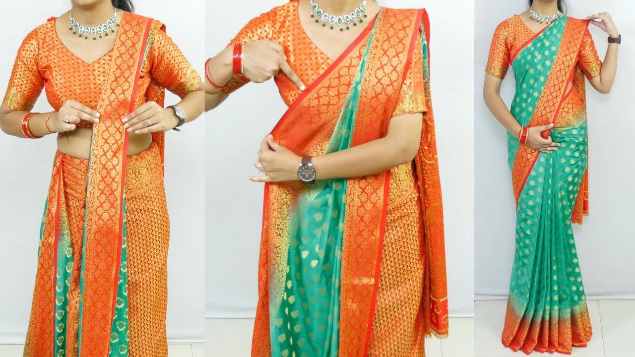 Full Nivi Drape | Saree Draping Style | Easy Saree Draping | Saree ...