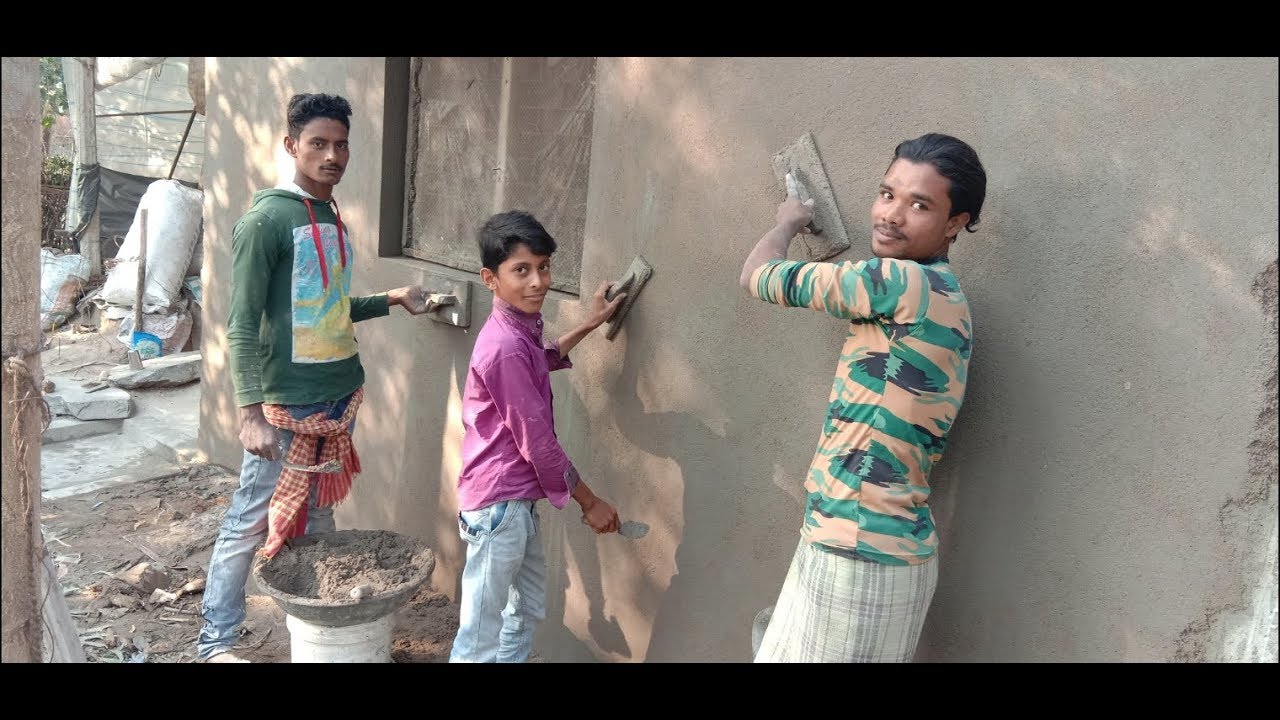Indian wall plaster - YouTube