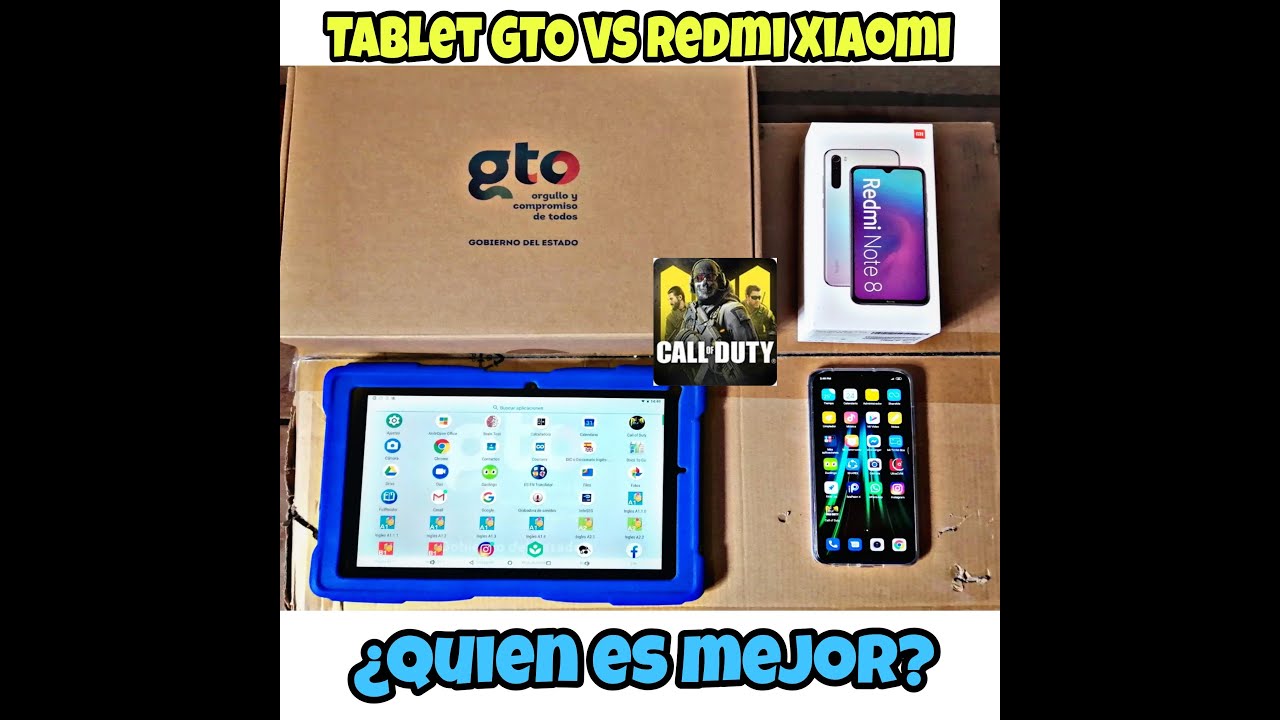 Tablet GTO VS Xiaomi redmi note 8 ¿Quien es mejor? - YouTube