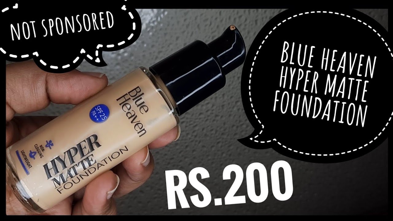 Blue Heaven Hyper Matte Foundation | Foundation For Oily Skin | फायदे ...