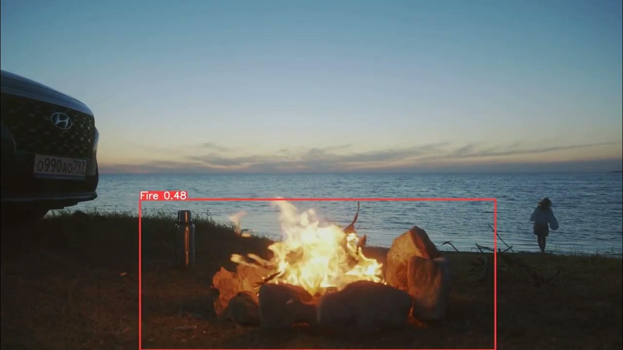 Fire14 Yolov8 Custom Fire Detection - YouTube