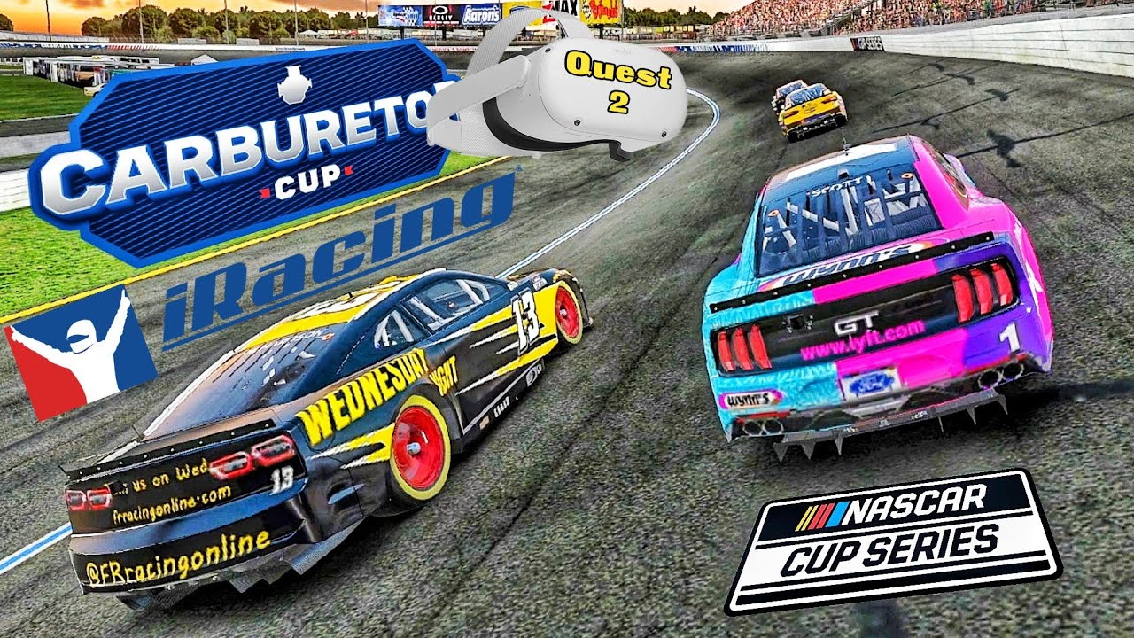 iRacing on the Quest 2 (VR) at Charlotte Motor Speedway - NASCAR Next ...