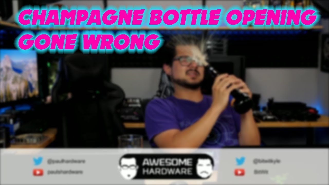 CHAMPAGNE BOTTLE OPENING GONE WRONG(MEME) - YouTube