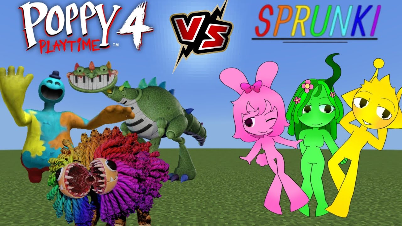 Poppy Playtime Chapter 4 vs IncrediBox Sprunki in MINECRAFT - YouTube