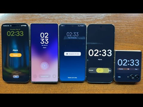 iPhone 16 PM, Samsung S25U, Pixel 9 ProXL, Xiaomi 15U, Moto Razr 60U Alarm Clock & Timer Alert Sound