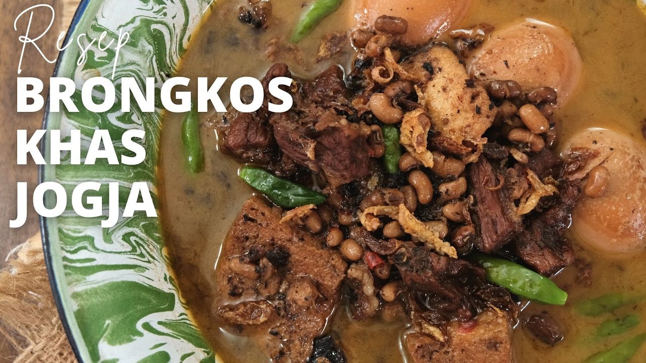 Resep Brongkos Daging Sapi dan Kacang Tolo Khas Jogja - YouTube