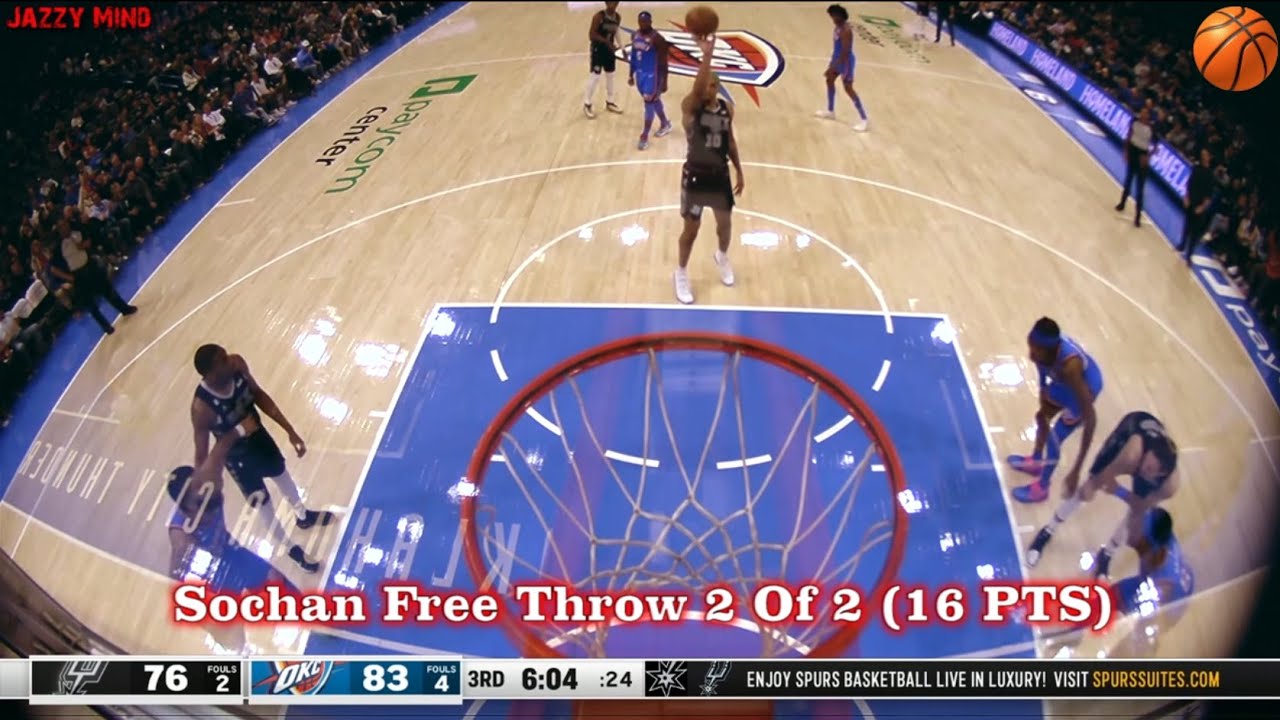 Jeremy Sochan NBA Game No. 28 NBA San Antonio Spurs - Oklahoma City ...