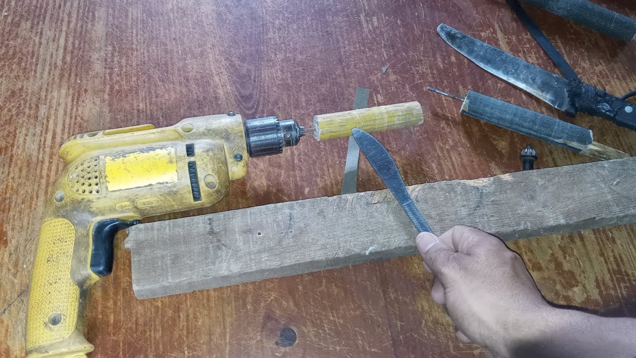 ¡Cómo Tornear Madera!💡Aprende Cómo Tornear Madera Con Un Taladro En Casa - YouTube