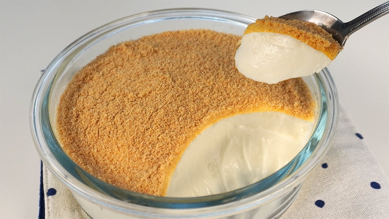 Homemade dessert in 10 mins! 4 simple ingredients! No baking! - YouTube