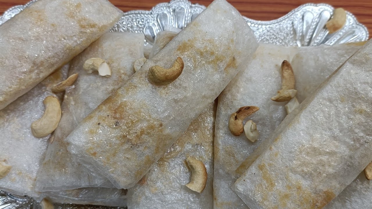 పూతరేకులు Sweet //Pootha Rekulu SweetFolding // పూతరేకులు మడత వేసుకోవడం ...