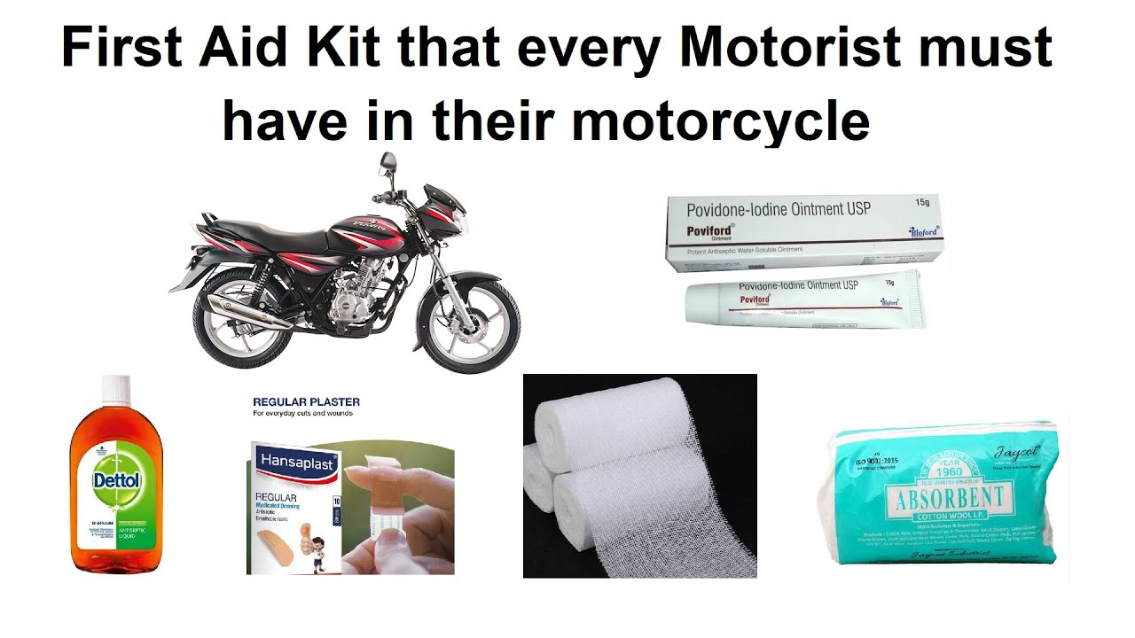First Aid Kit in your Bike | Everyone must have these as a safety ...