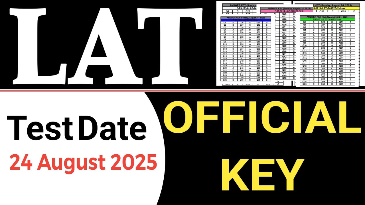 Hec Lat 24 August Mcqs Answer Key -OFFICIAL BY HEC - YouTube