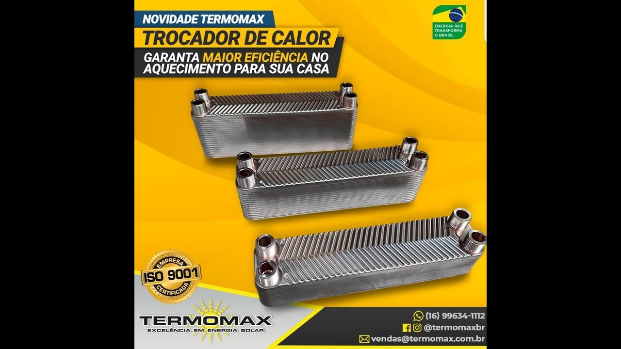 TROCADOR DE CALOR – TERMOMAX - YouTube