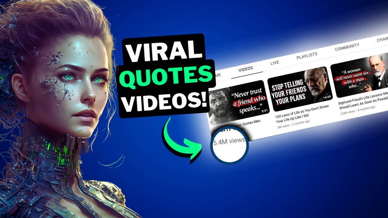 How To Create VIRAL Quotes Videos in 2 Minutes for 10 MILLIONS of Views ...