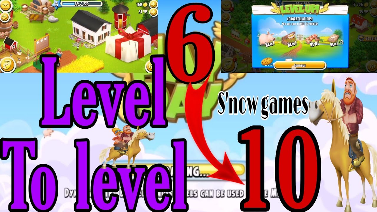 Hay day level 6 to level 10/ how to playing hay day farm games ️ - YouTube