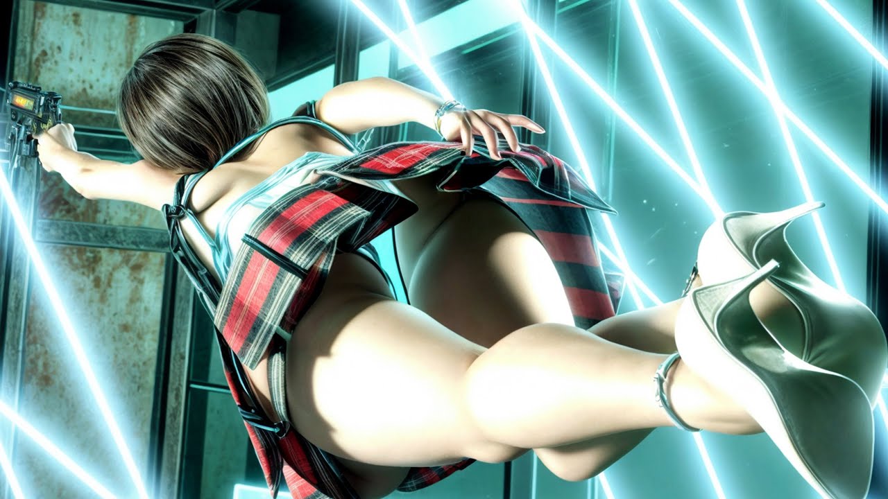 Ada Wong as Hot Cute school bunny - YouTube