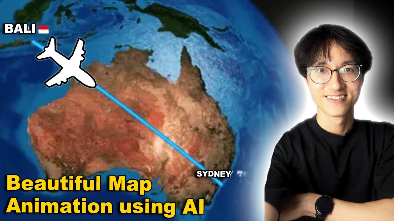 How to Make Travel Map Animations using AI (Free, Fast, Easy) - YouTube