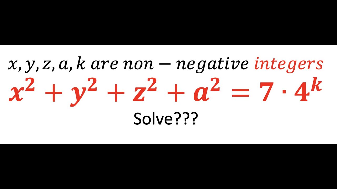 Integer Equations 22 - YouTube