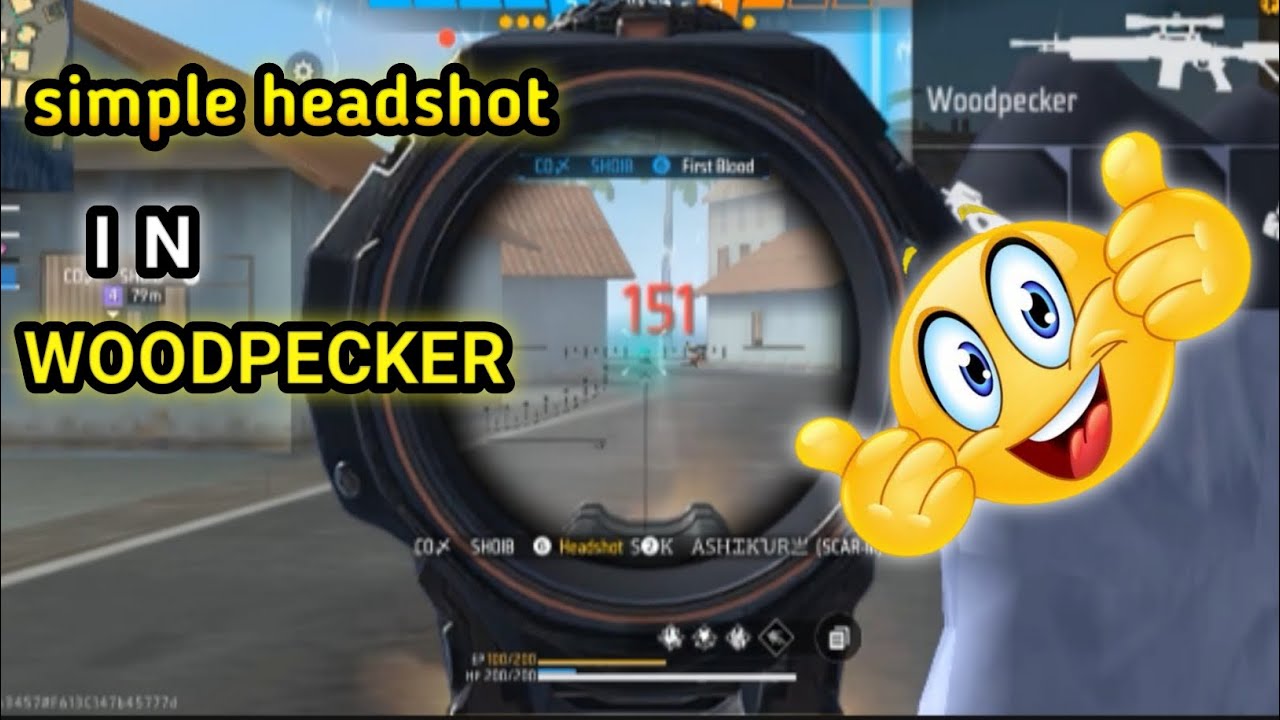 simple headset in Woodpecker gaming video FREE FIRE free fire - Garena ...