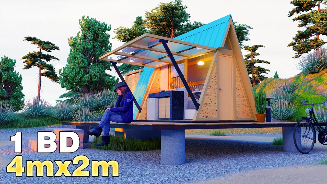 Elevated A Frame House - 4x2 (8 SQM) - YouTube