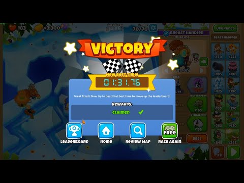 [BTD6] "Release the Beasts" Race 01:31.76 (7th Place) | Race #226 - YouTube