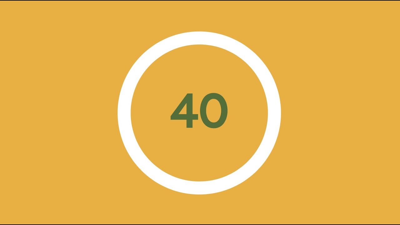 40 seconds timer - Temporizador 40 segundos- Cronómetro 40 segundos ...