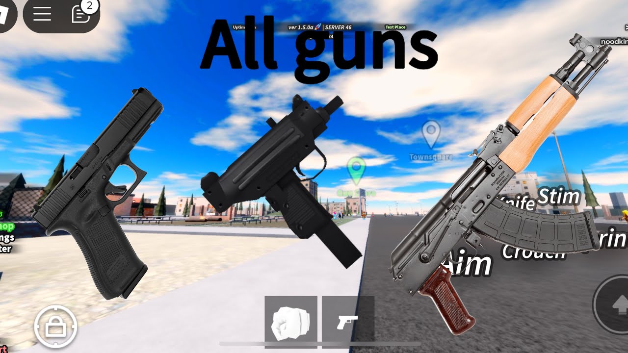 Kill noobs simulator all guns showcase. Part 1 - YouTube