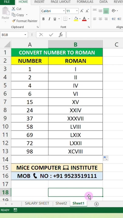 Convert Formula Excel NumToRoman #alisir #excel #tutorialexcel #exceltips #excelcourse # ...