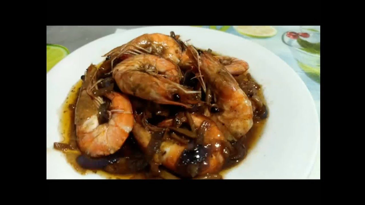 shrimp recipe ( sugpo ) - YouTube