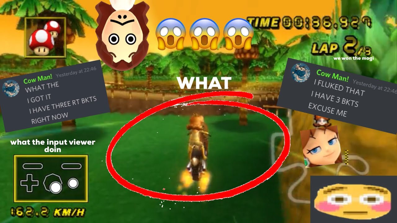 【MKW 200cc WR】N64 DK's Jungle Parkway (Shortcut) - 1:38.159 - Cow Man ...