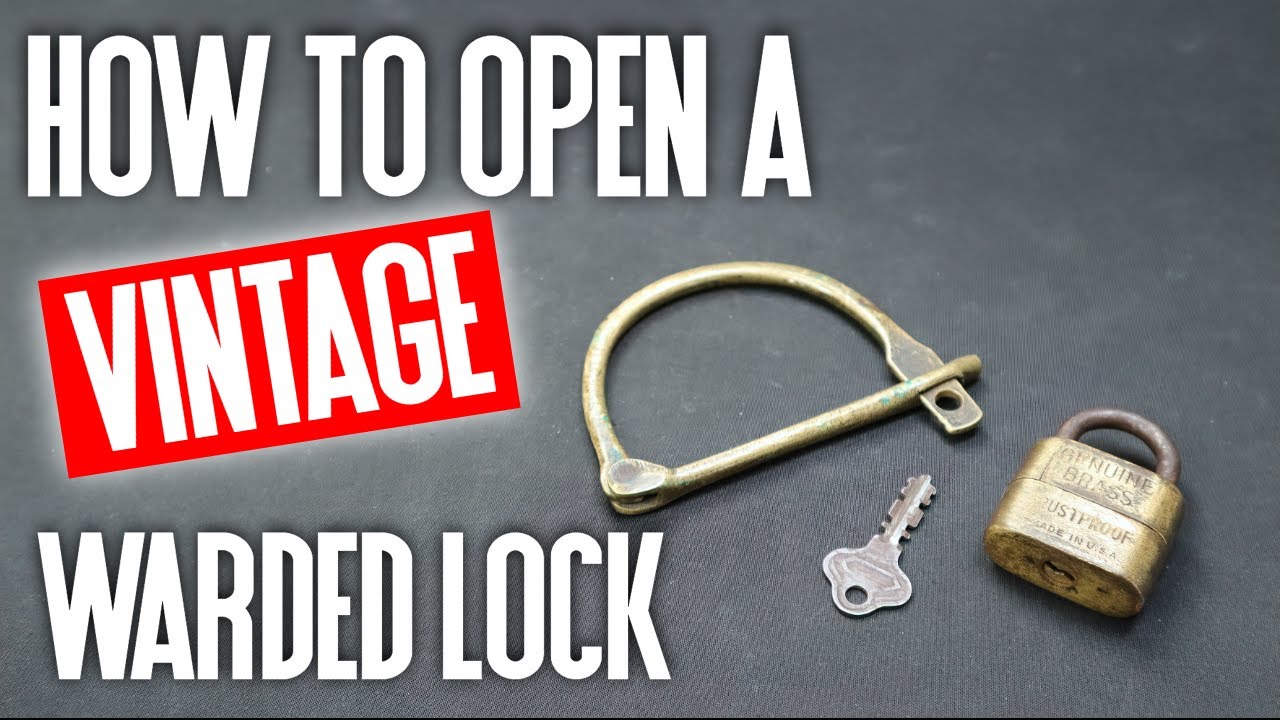 025 Opening a vintage warded lock using bypass tools - YouTube