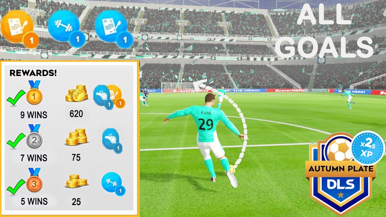 ALL GOALS DLS 23 | Android Gameplay | AUTUMN PLATE🤩 | Dream League ...