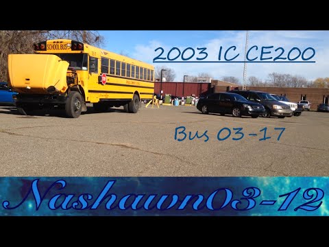 2003 IC CE200: Bus 03-17 Rough Start Up - YouTube
