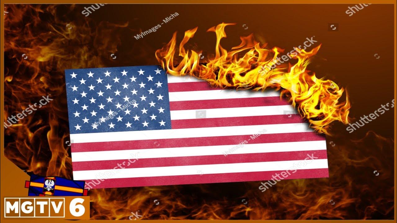 Burning the flag of United States of America 🇺🇸 - YouTube