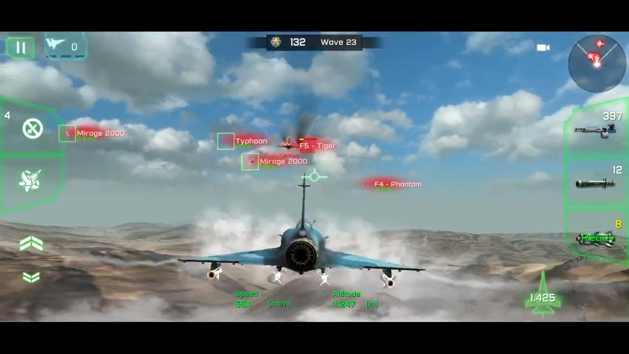 Ace fighter modern air combat episode 4 | Air Attack game | F16 . F22 ...