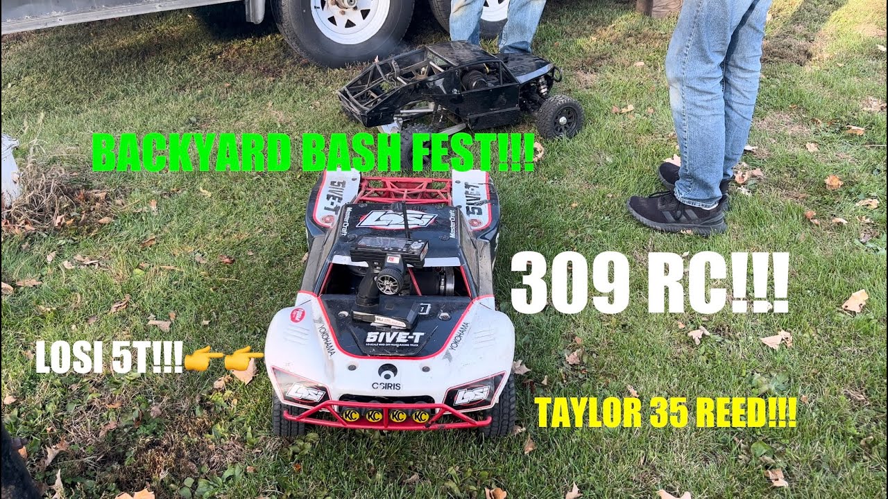 TAYLOR 35 REED ENGINE - BASHING WITH 309 RC - ROVAN, HPI BAJA - KRAKEN ...