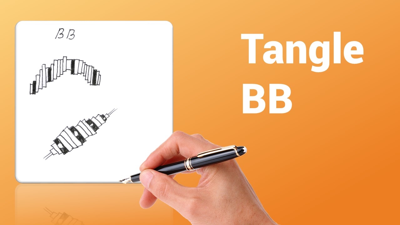 How to draw tangle BB - YouTube