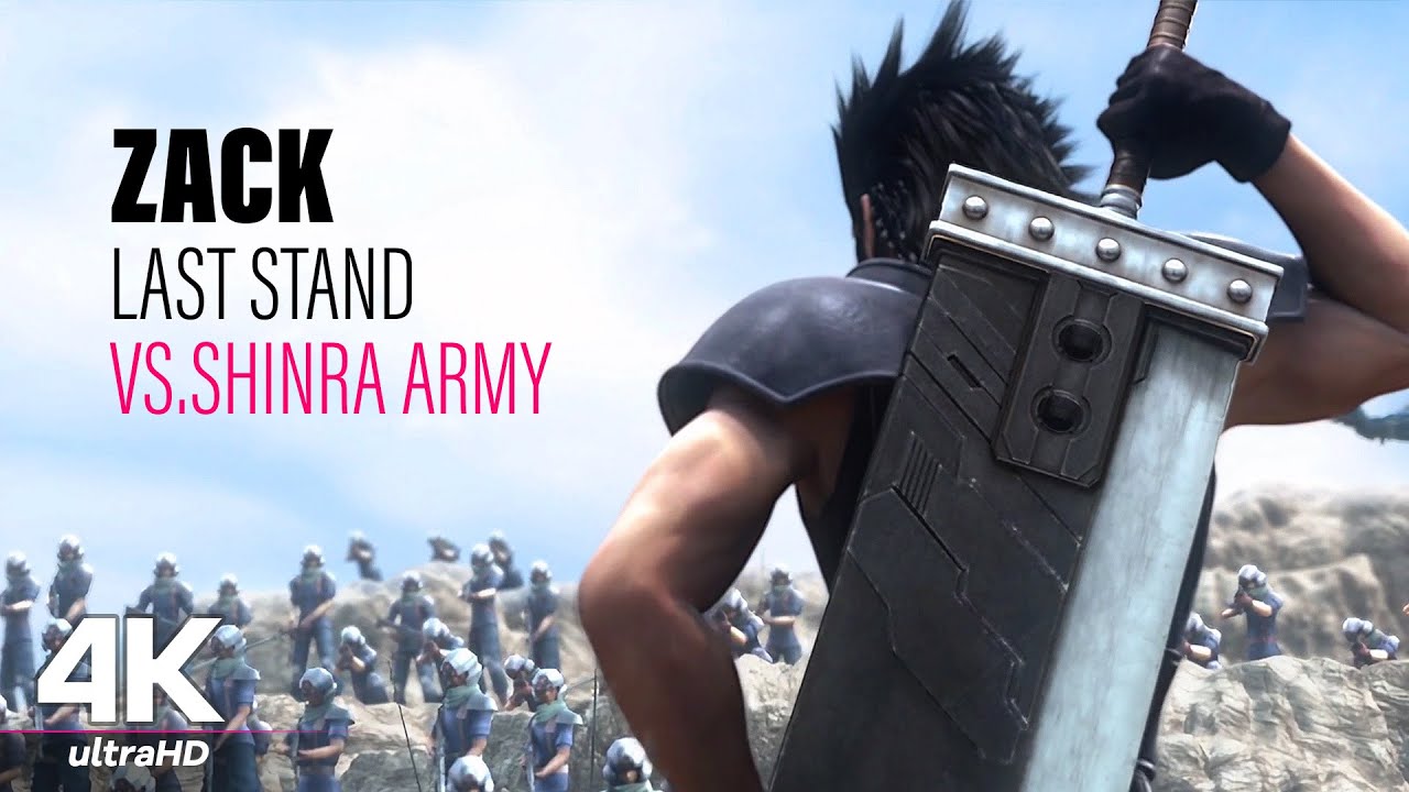 Zack Last Fight VS Shinra Army [4ᵏ/60ᶠᵖˢ] ᵁᴴᴰ - Crisis Core Final ...