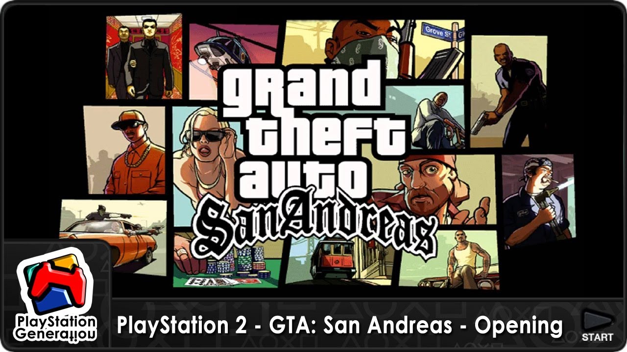 PlayStation 2 - GTA: San Andreas - Opening Intro (2004) - YouTube