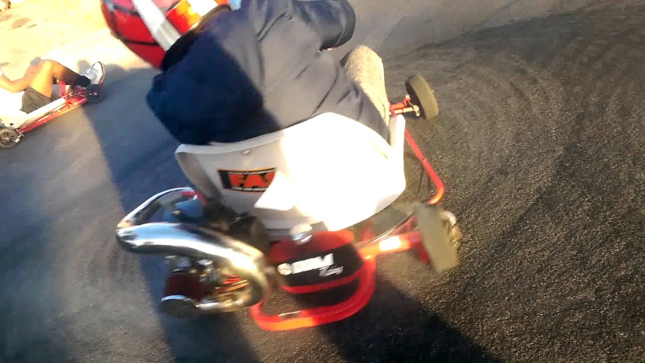 Super go quad custom 8 YR OLD doin donuts - YouTube