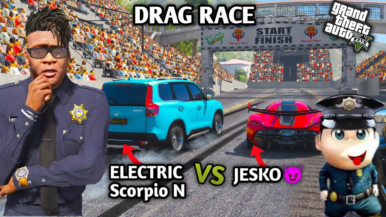 GTA 5: Franklin Upgrade EV Scorpio N To Race With Jesko Shinchan Become ...