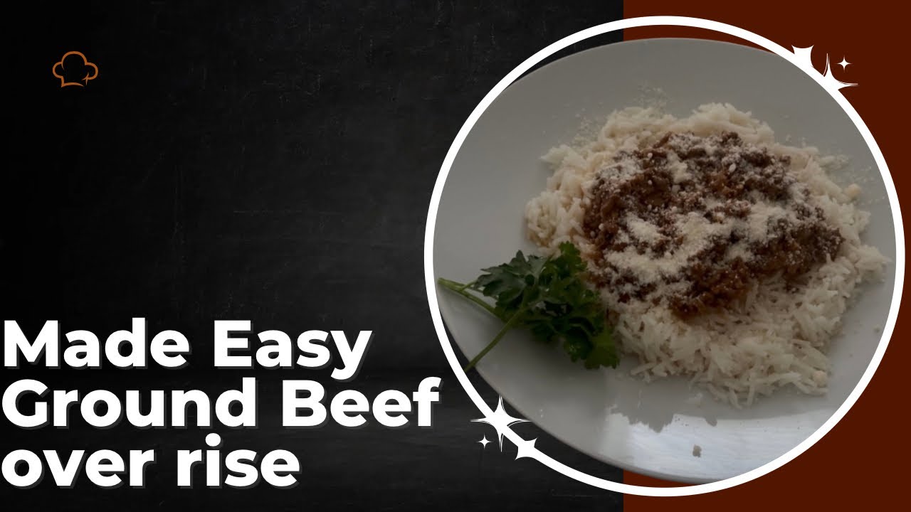 Ground beef over rice - YouTube