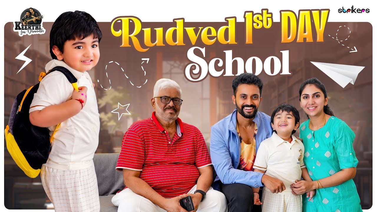 Rudved 1st Day School 😍|| Keerthi Jai Dhanush || Keerthi Vlogs || Jai ...